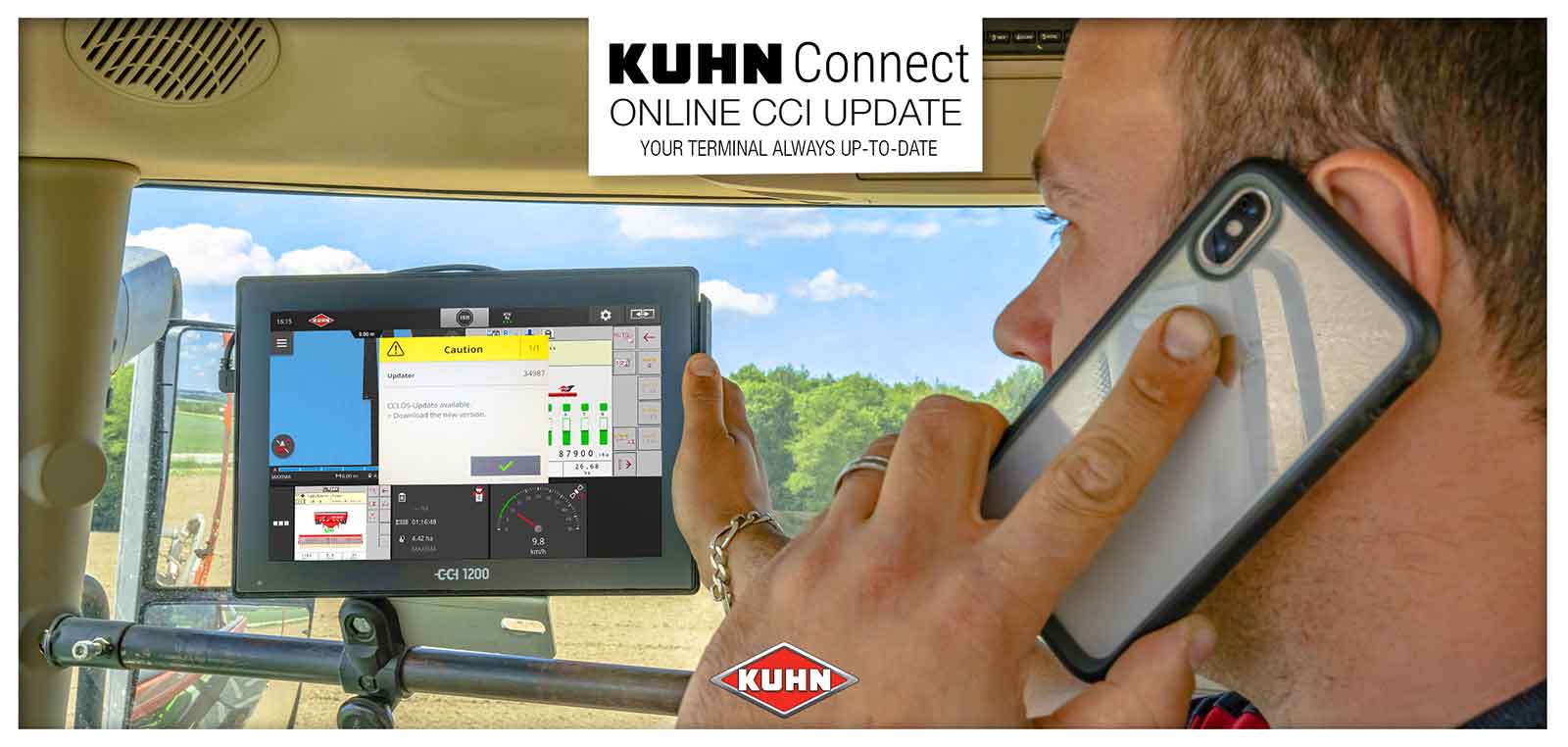 NEW UPDATE OF CCI 800 AND 1200 ISOBUS TERMINALS: HOW TO OBTAIN IT? | KUHN